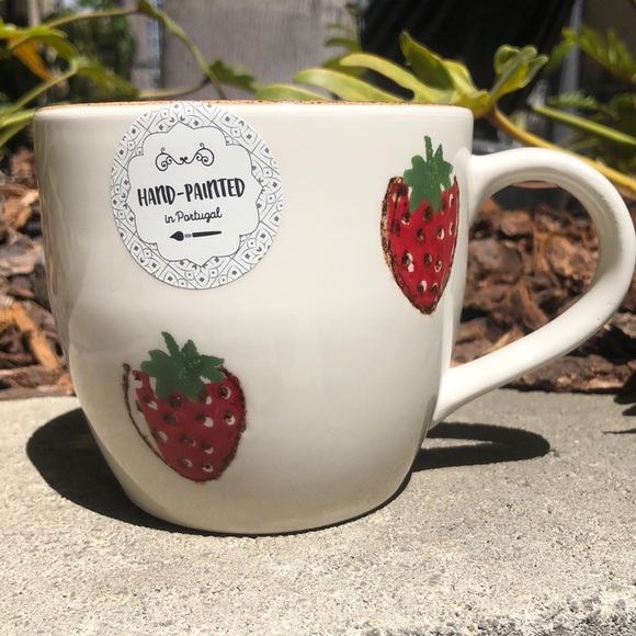 Other | Handcrafted And Painted Strawberry Mug | Poshmark